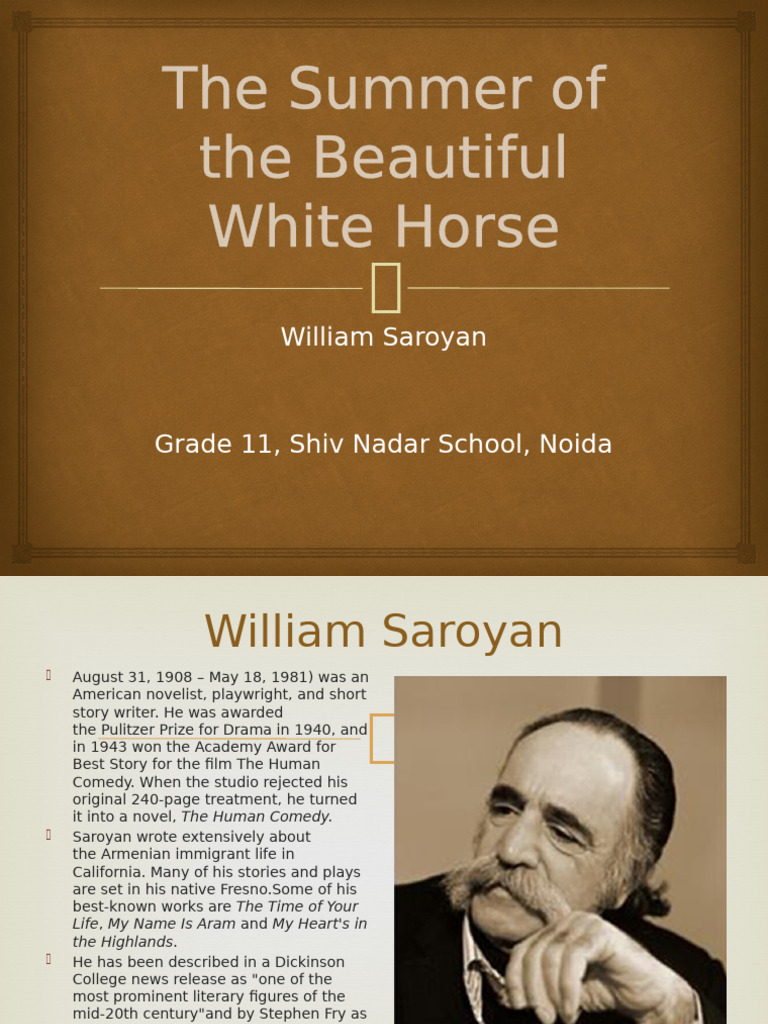 The Summer of the Beautiful White Horse PPT - QS | PDF