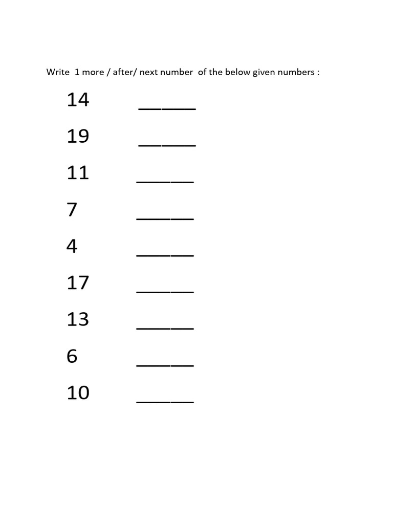 Next Numbers in Sequence | PDF