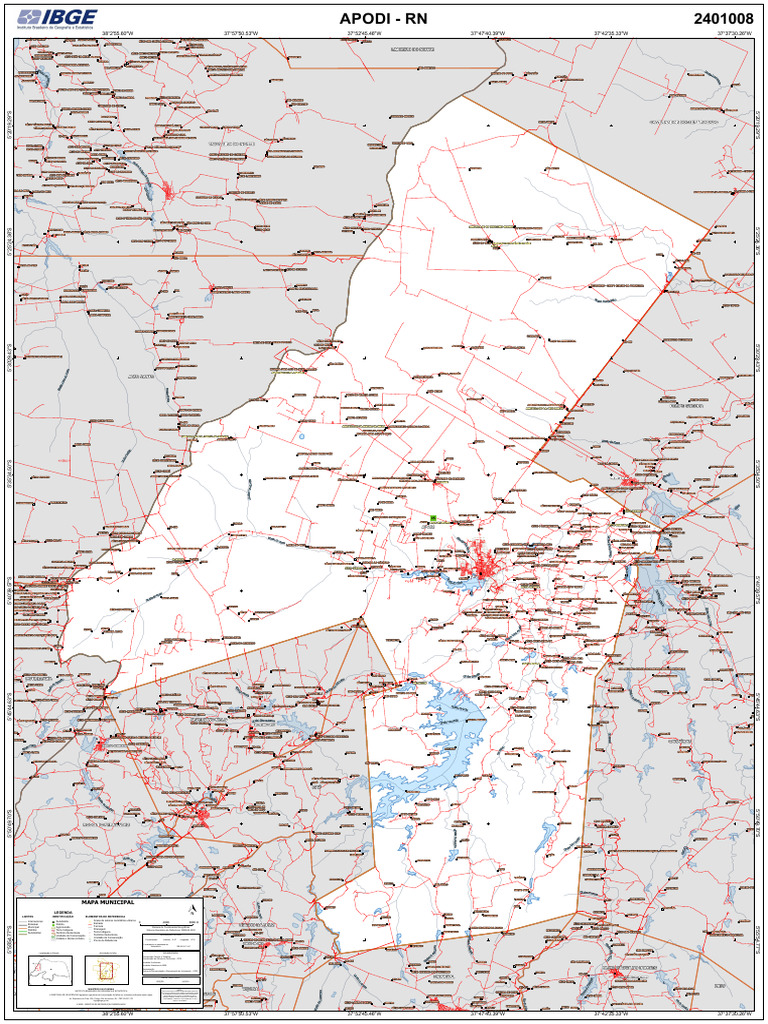 MAPA RODOVIAS - APODI | PDF | Mapa | Brasil
