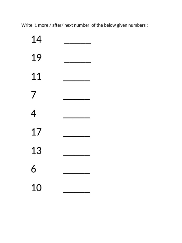 After Number | PDF