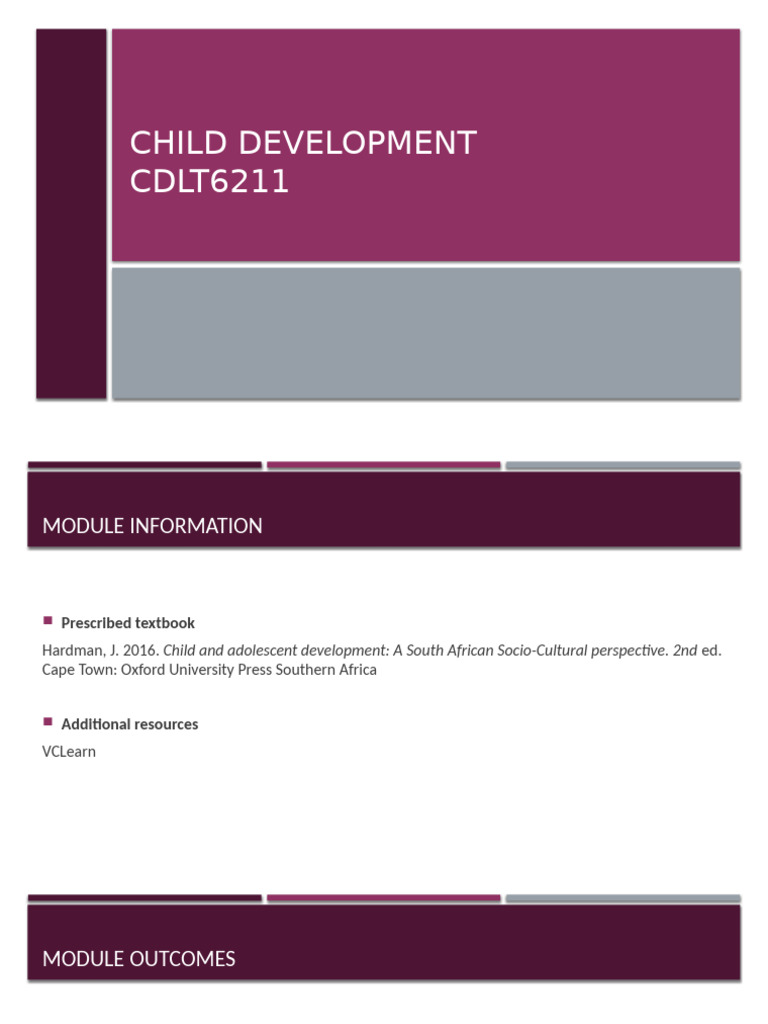 Child Development Module Overview | PDF | Empiricism | Rationalism