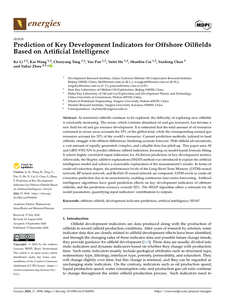 Prediction_of_Key_Development_Indicators_for_Offsh | PDF | Petroleum ...