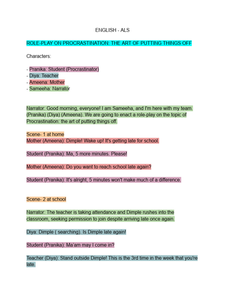 ENGLISH - ALS (1) (1) | PDF | Procrastination | Professional Skills