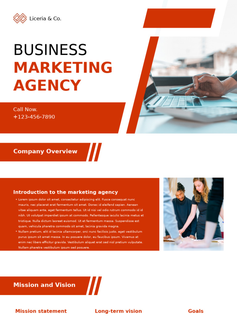 Red and White Business Marketing Presentation | PDF