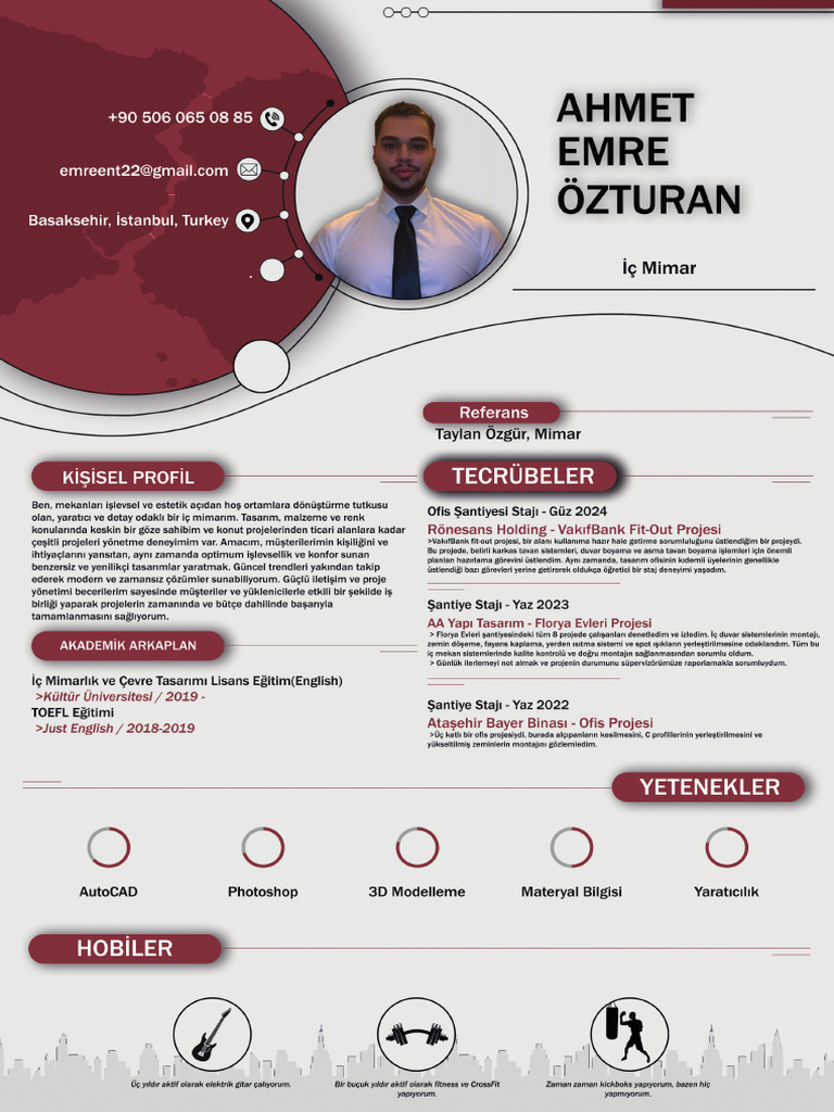 CV TÜRKÇE Portfolyo | PDF