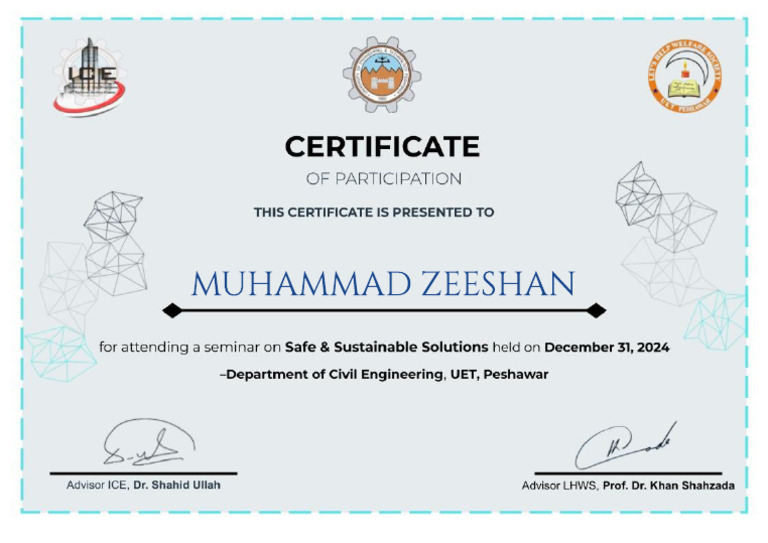 ICE Certificate | PDF