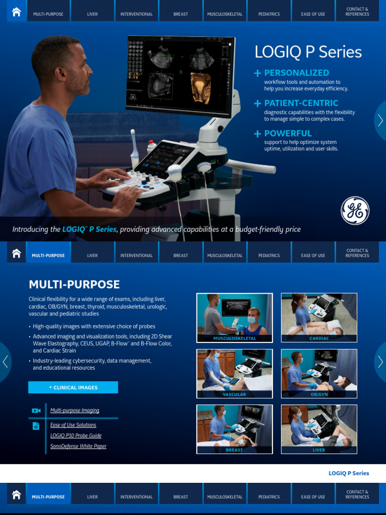 Logiq-P-Series Interactive Brochure Giu Glob jb03661xx | PDF | Medical ...