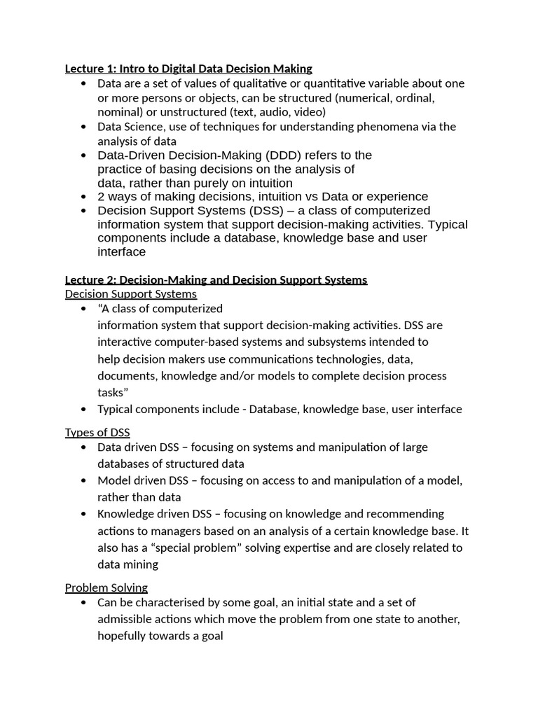 Digital Data Decision-Making Overview | PDF | Internet Of Things | Data
