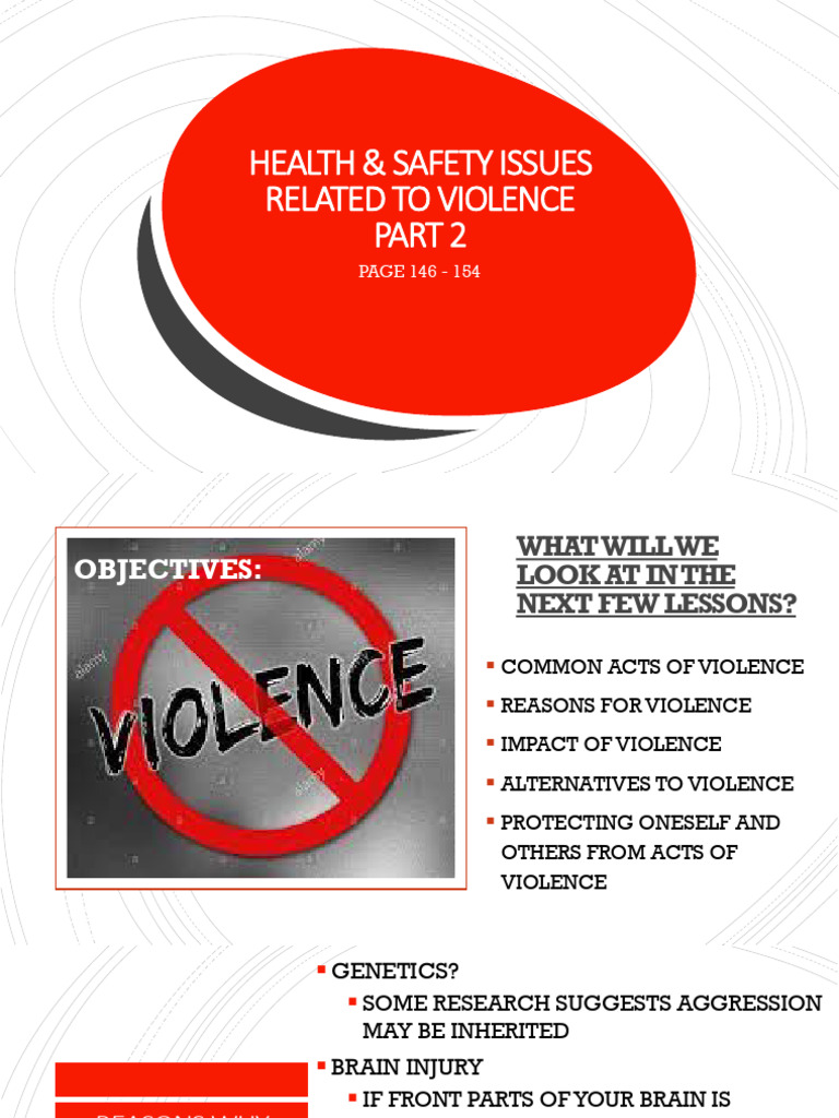 Health & Safety Issues Related To Violence Part 2 | PDF | Violence ...