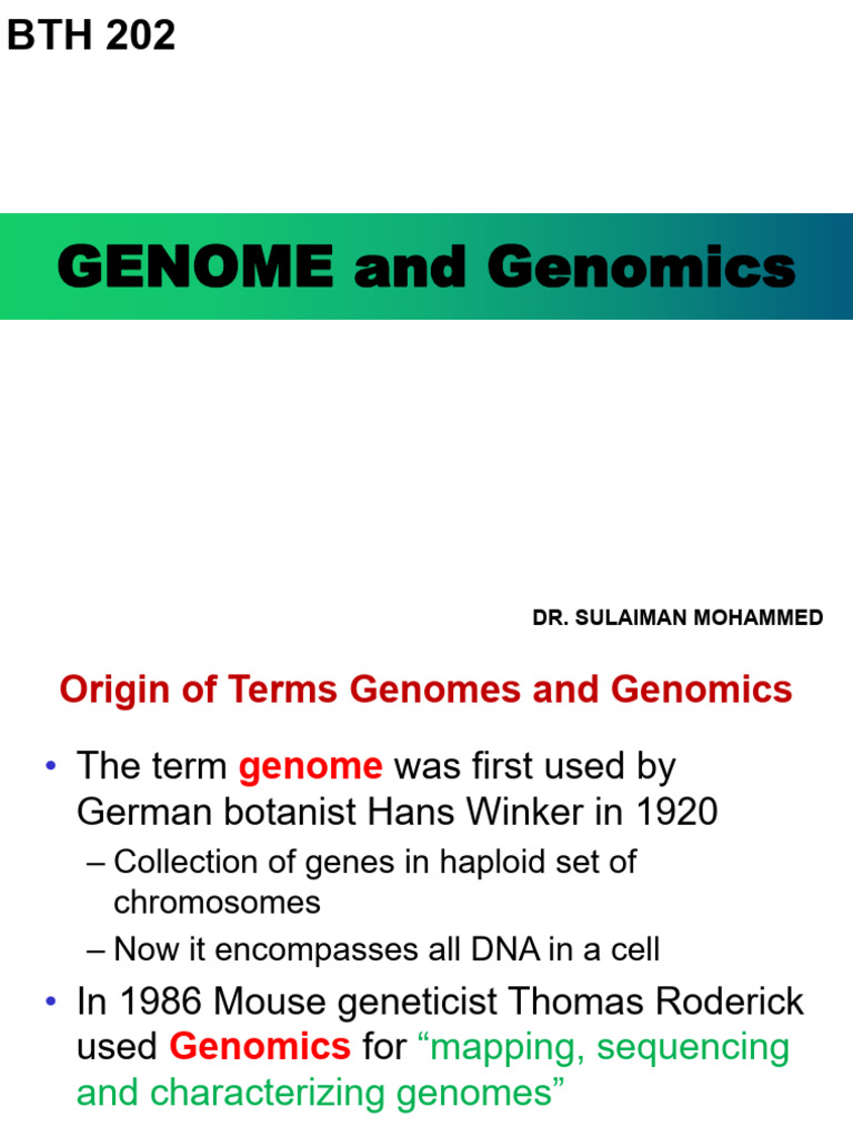 BTH_202_C_072025 | PDF | Genome | Genomics