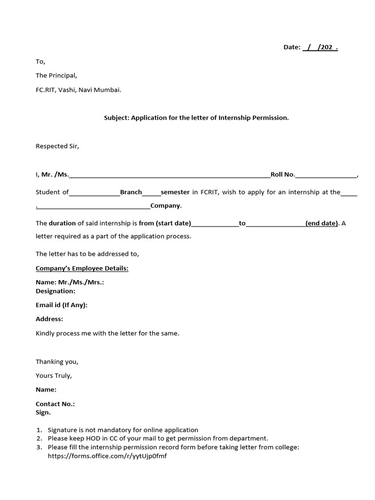 1584098590-Internship Application Letter | PDF
