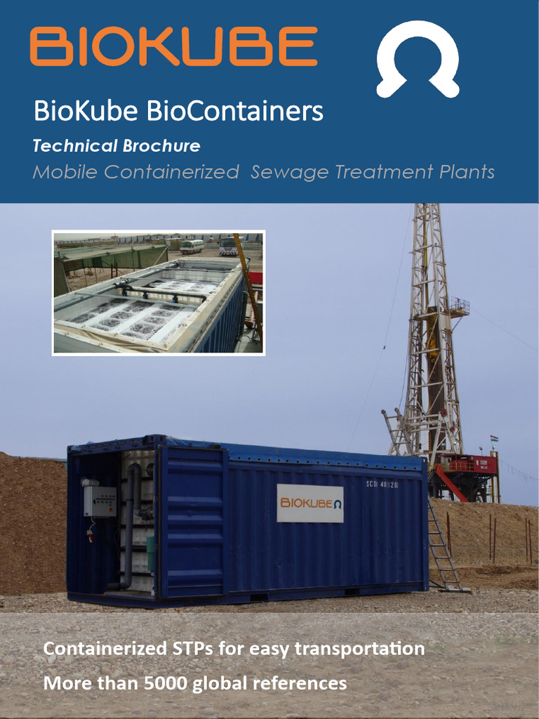 BioKube BioContainer Technical Brochure | PDF | Sewage Treatment | Septic Tank