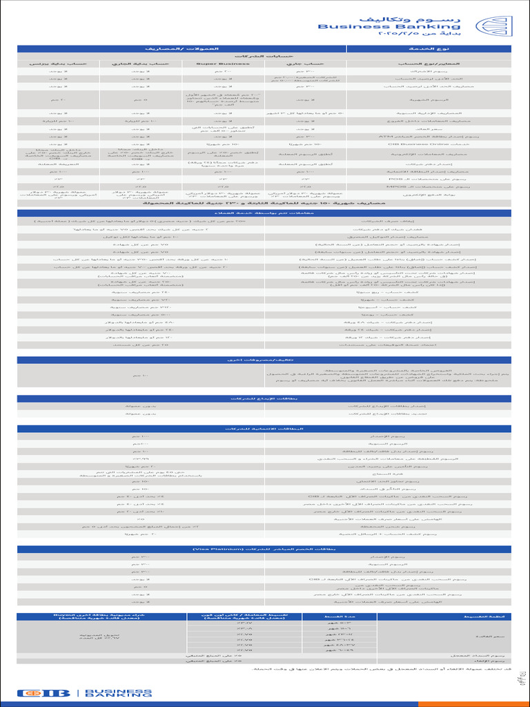 CIB Business Banking Service Ar | PDF
