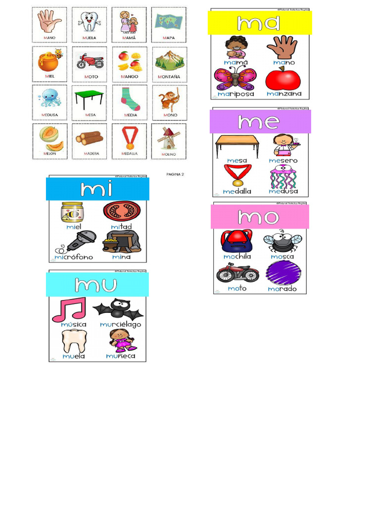 Silabas Ma Me Mi Mo Mu | PDF