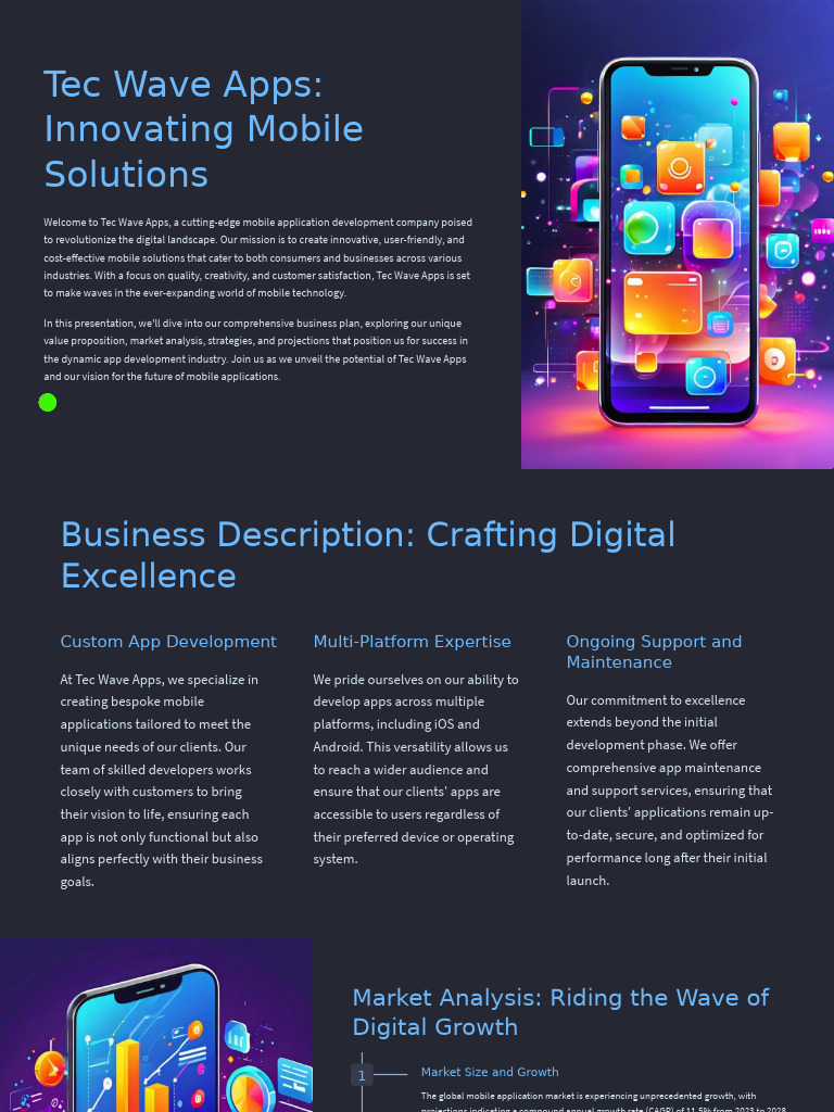 Tec Wave Apps Innovating Mobile Solutions | PDF | Mobile App | Agile Software Development