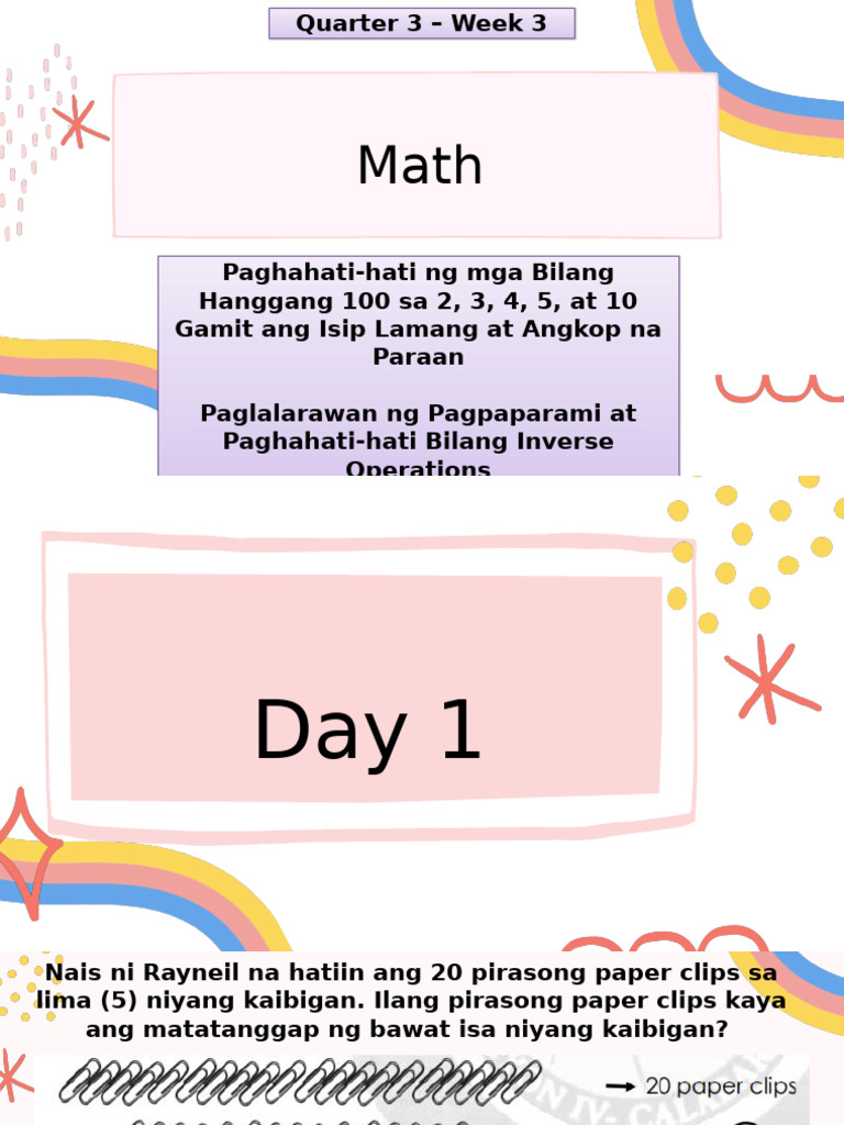 Q3-Week3 - Mathemetics | PDF | Division (Mathematics) | Mathematical Notation