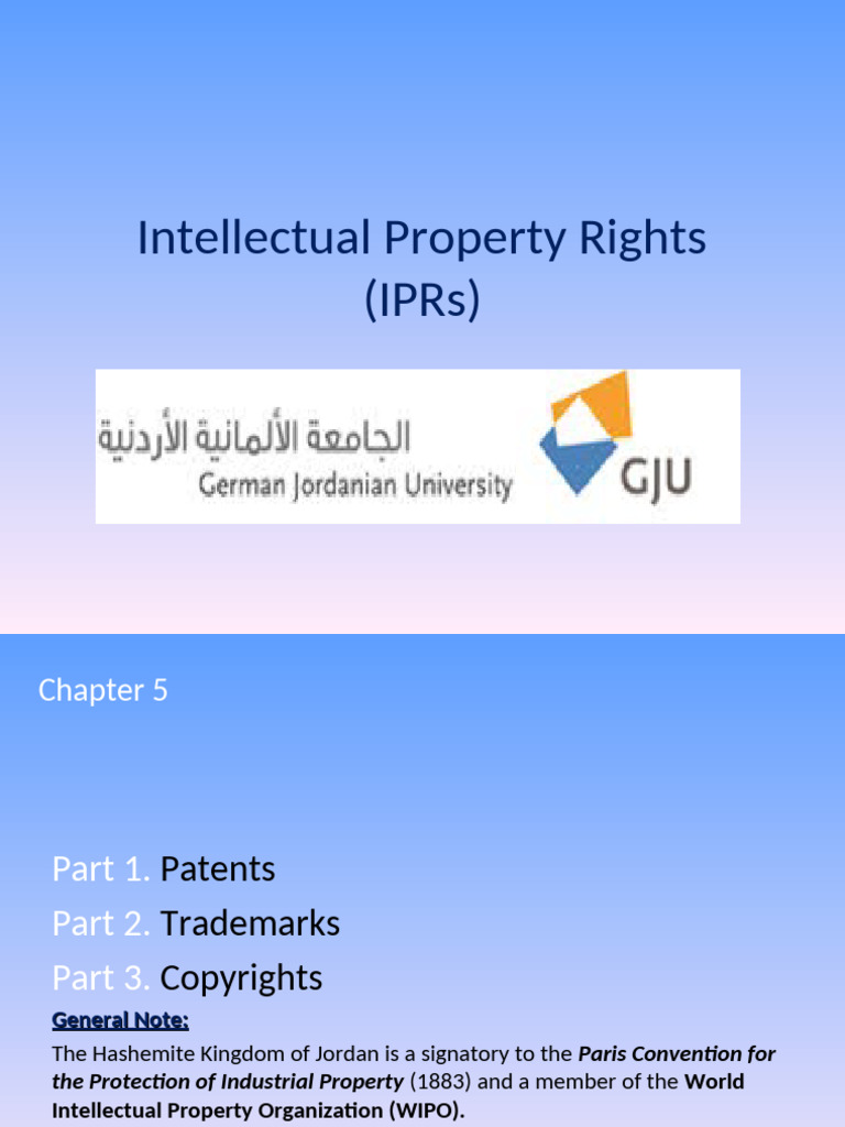 Chapter 5 IPR | PDF | Trademark | Patent