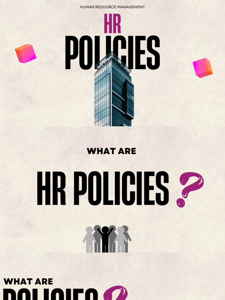 Understanding HR Policies and Their Types | PDF | Human Resource ...