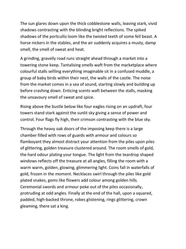 Castle Descriptive Writing | PDF | Nature