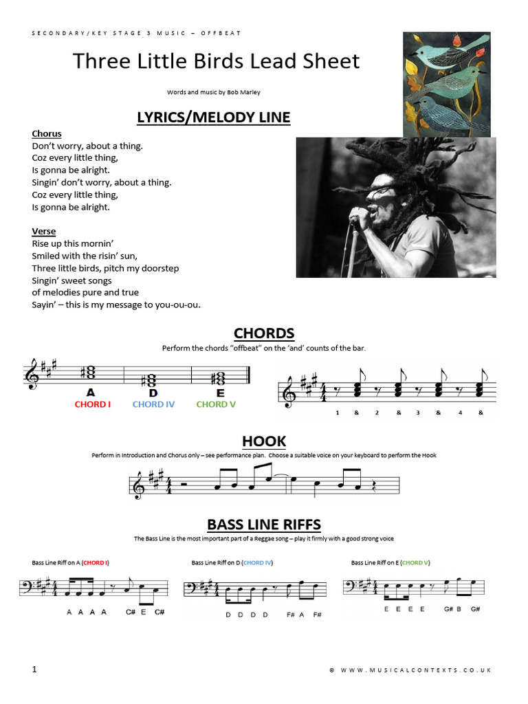 3 Little Birds MASTER PLAN | PDF | Song Structure | Elements Of Music