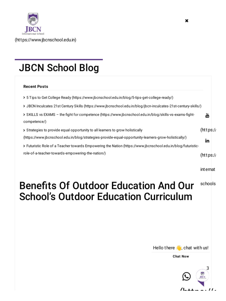 Benefits of Outdoor Education | PDF | Psychology | Behavioural Sciences