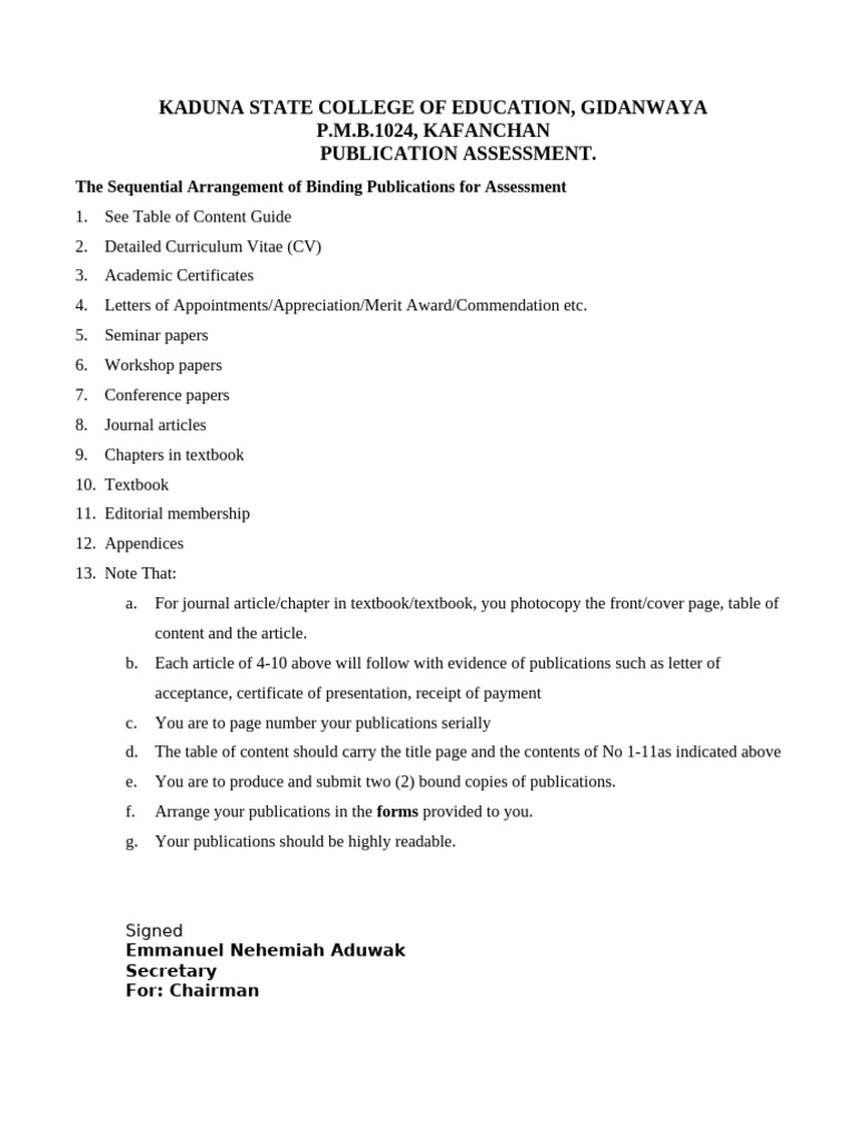 Academic Publication Guidelines | PDF