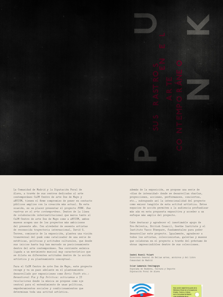 34. GV. Punk, David G. Torres, Sus Rastros en El Arte, Comunidad de Madrid, 2015 | PDF | Punk rock
