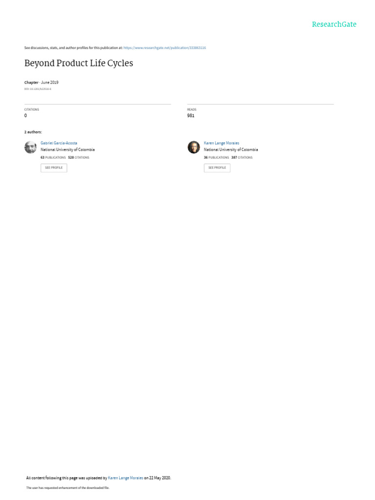 Beyond Product Life Cycles | PDF | Life Cycle Assessment | Sustainability