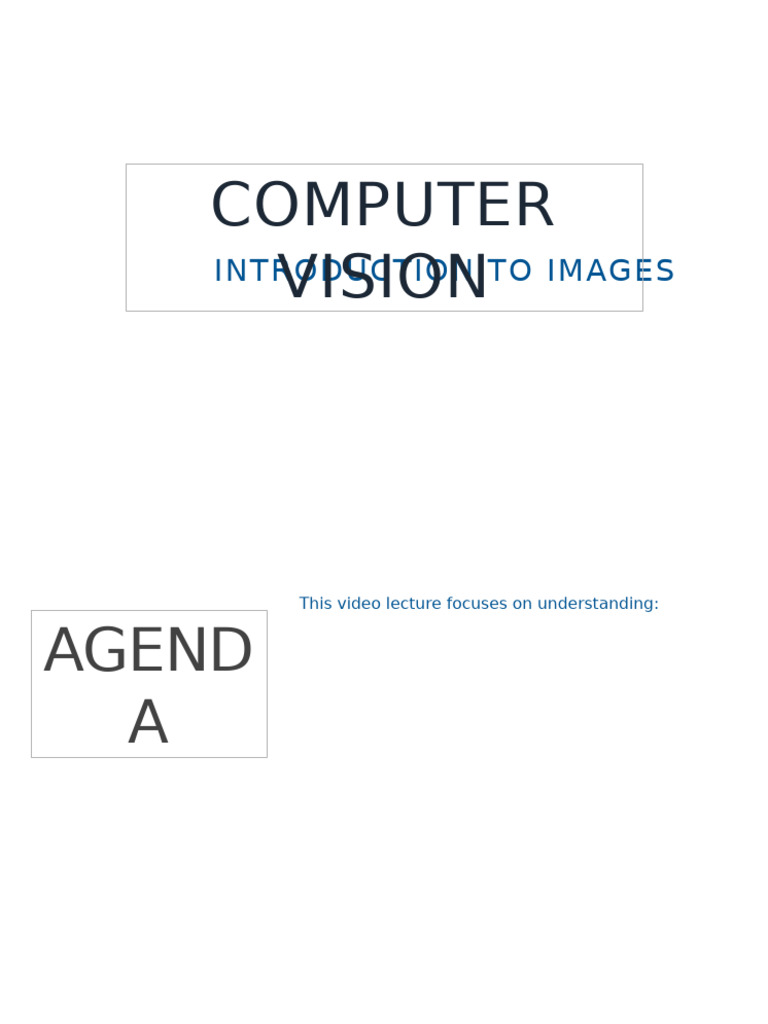 Computer_Vision_Part-1 | PDF | Image Processing | Computer Graphics