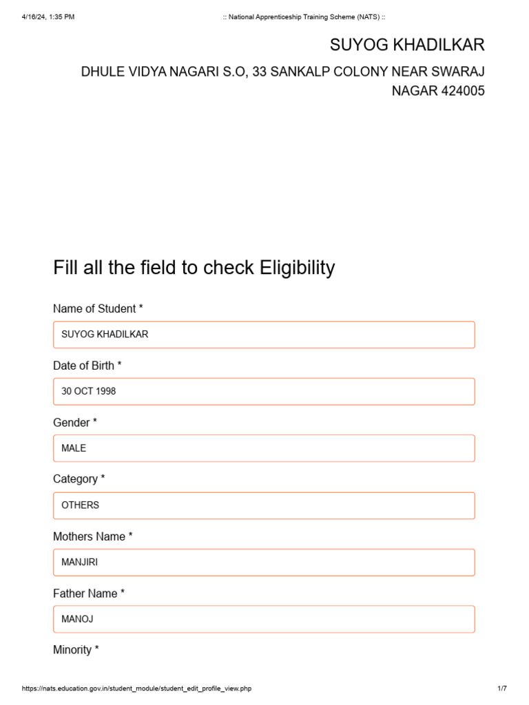 National Apprenticeship Training Scheme (NATS) | PDF