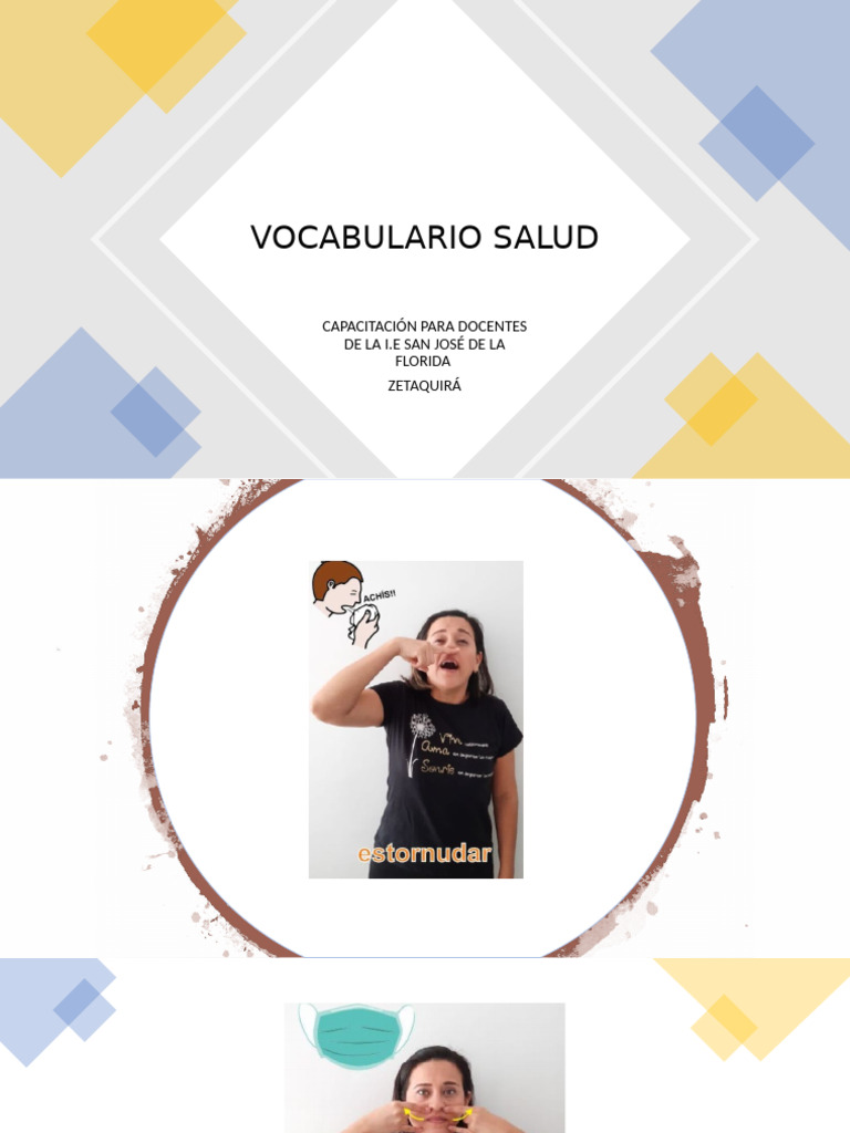 Vocabulario Salud | PDF