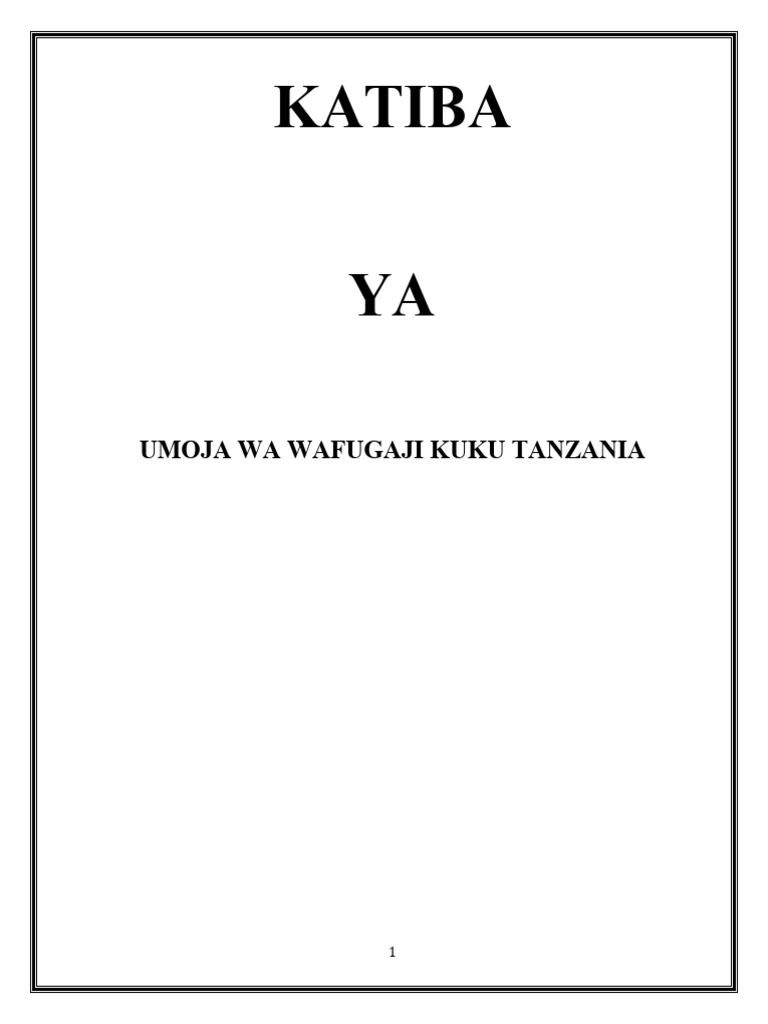 Katiba Kuku | PDF