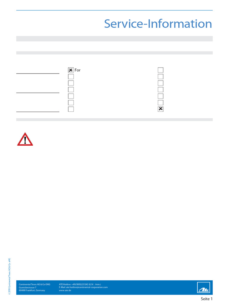 Running-In Instructions for ATE Brake Discs | PDF | Brake | Vehicle Parts