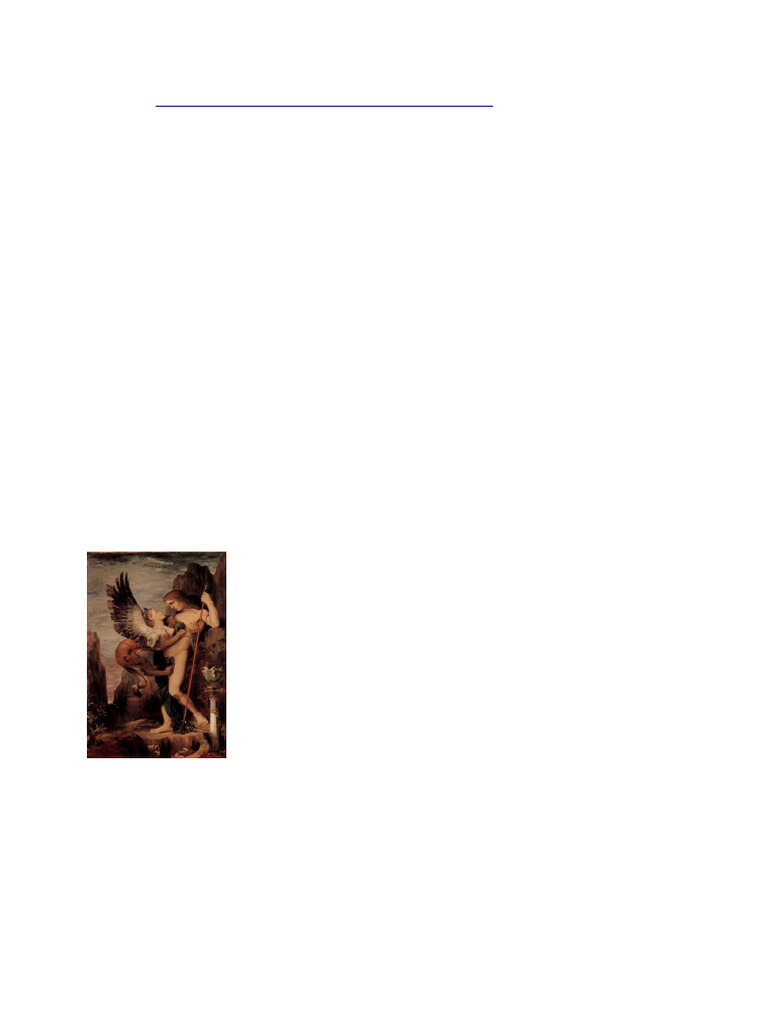 A Trágica História de Édipo na Mitologia | PDF | Édipo | Esfinge