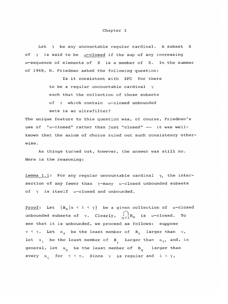 (Lecture Notes in Mathematics) Infinitary Combinatorics and The Axiom ...