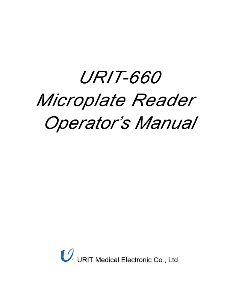 URIT-660 Operation Manual | PDF | Computer Keyboard | Power Supply