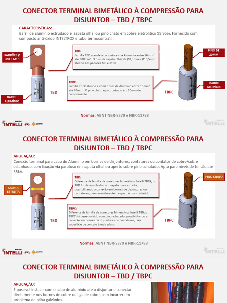TBD-TBPC - TERMINAL BIM. DISJUNTOR (003) | PDF | Conector elétrico | Cobre