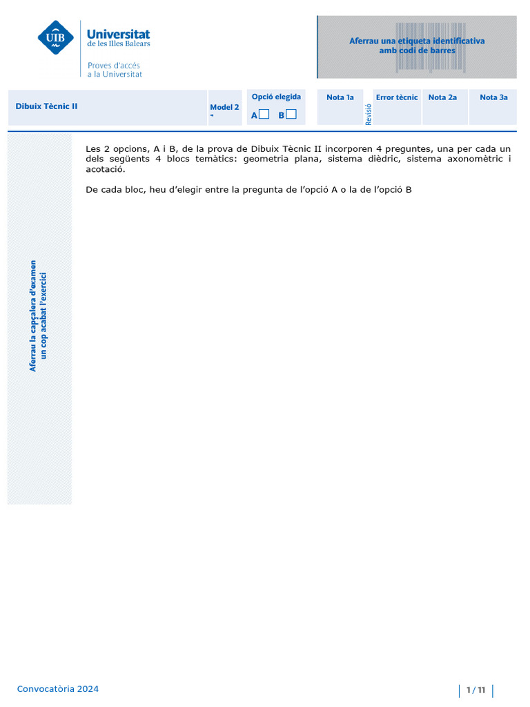 Enunciat DTECNIC JUNY 2024 | PDF