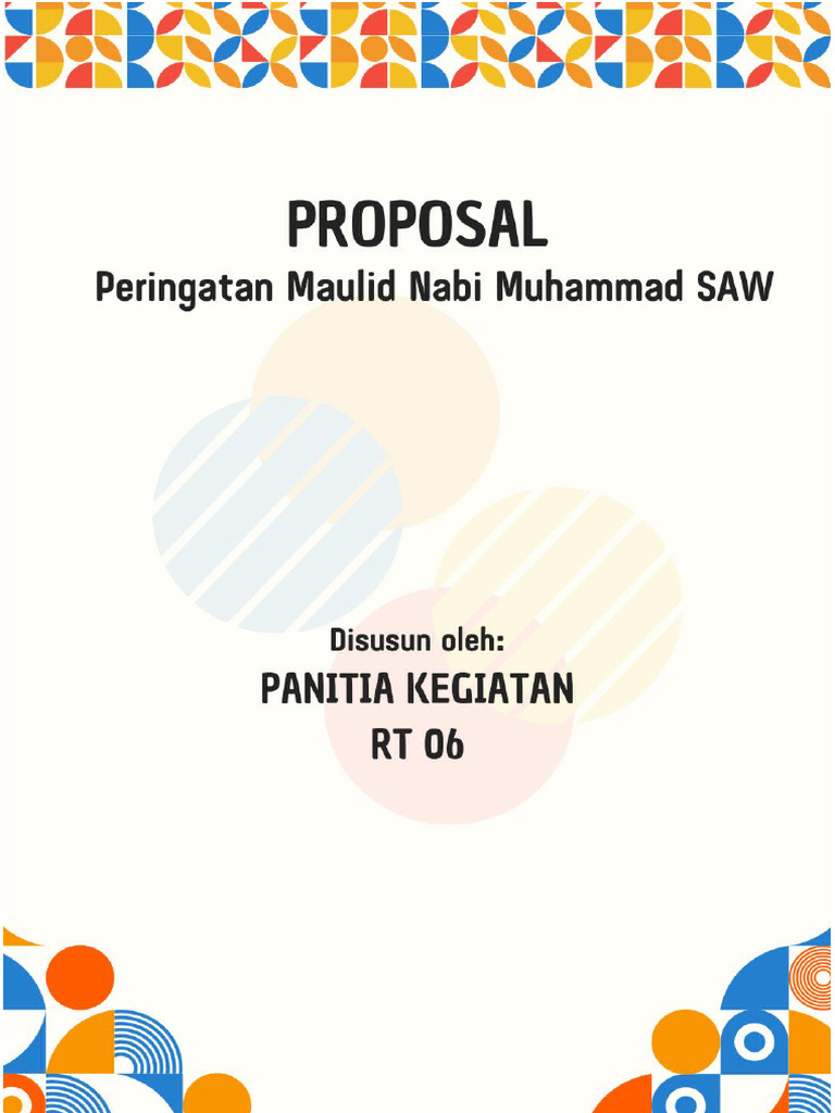 Proposal Maulid Nabi | PDF
