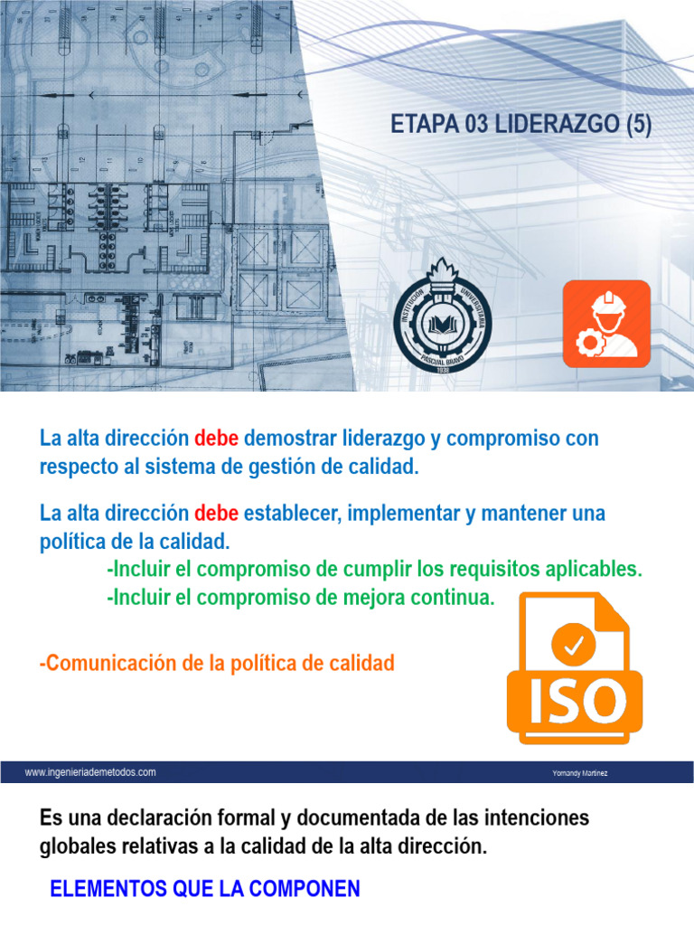 Liderazgo en Gestión de Calidad ISO 9001 | PDF