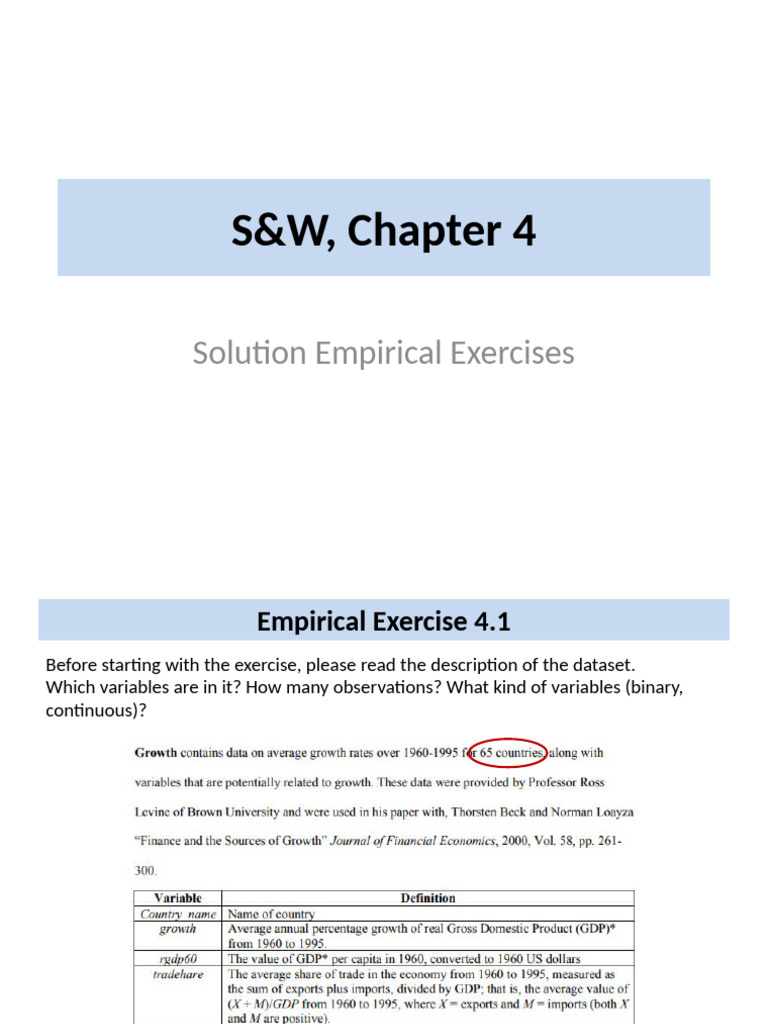 Emp Ex Chapter 4 Solution | PDF | Regression Analysis | Scatter Plot
