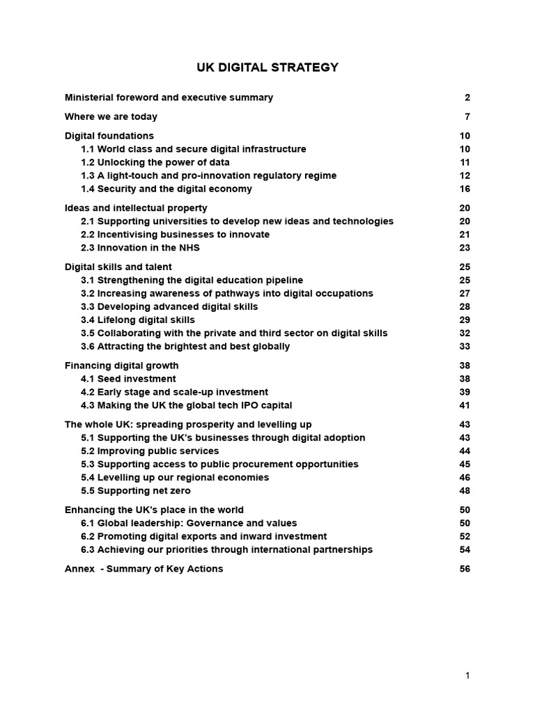 UK Digital Strategy | PDF | Cost Of Living | Computer Security