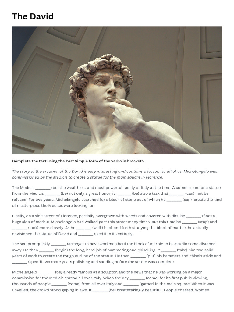 The David | PDF | Michelangelo