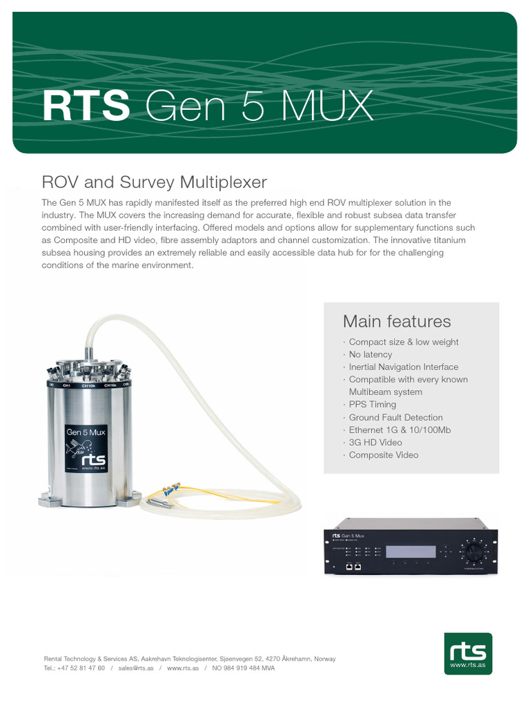 RTS-Gen-5-MUX | PDF | Alternating Current | Electrical Engineering