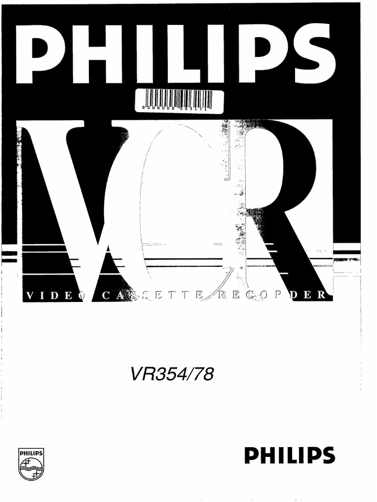 VCR Philips VR354 | PDF