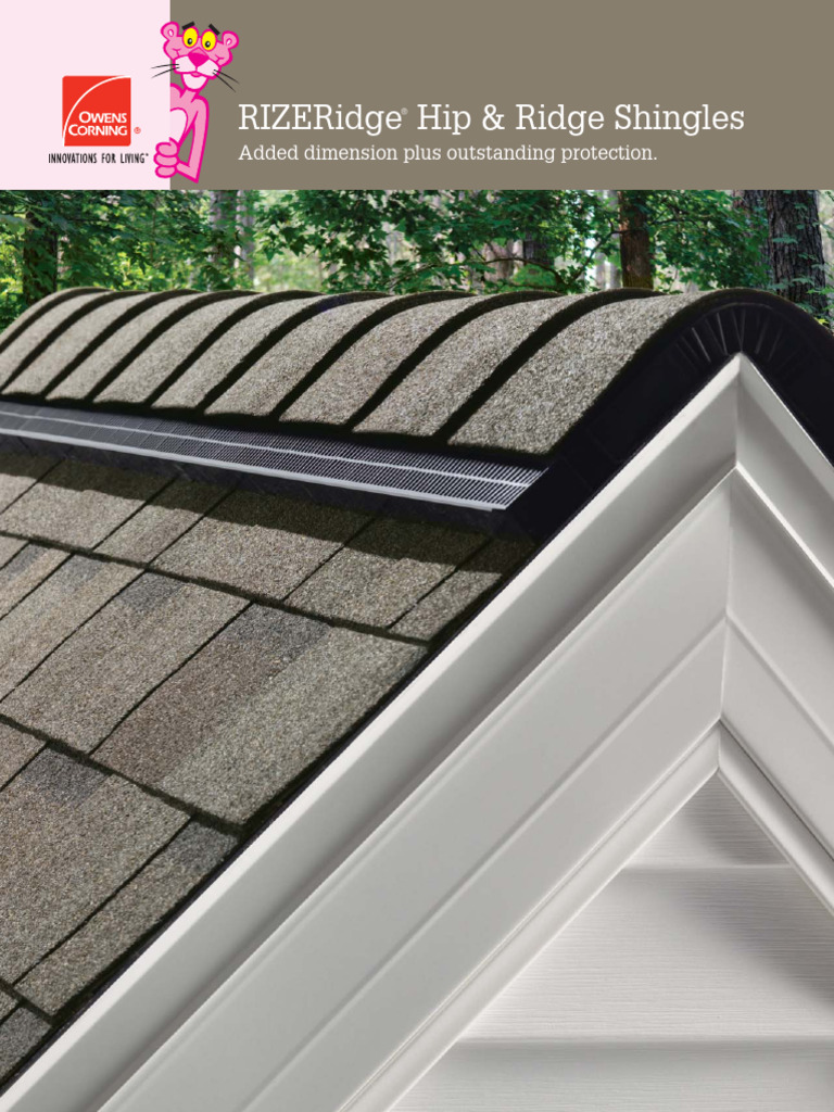 Owens Corning - RIZERidge - Datasheet | PDF | Roof | Architectural Elements