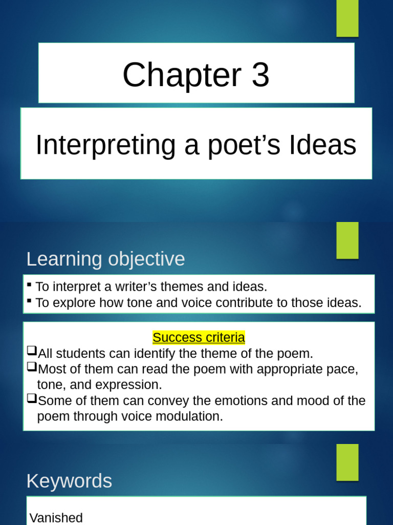 Reading PPT 3 - Poem - Souvenir | PDF