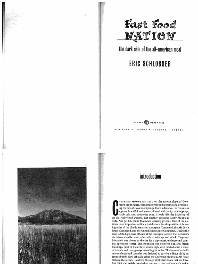 Fast Food Nation Excerpts | PDF