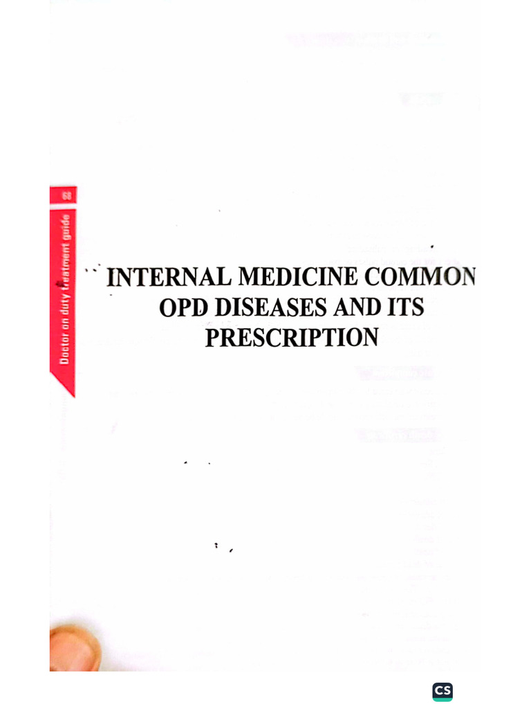 Common OPD Diseases, Doctor On Duty | PDF