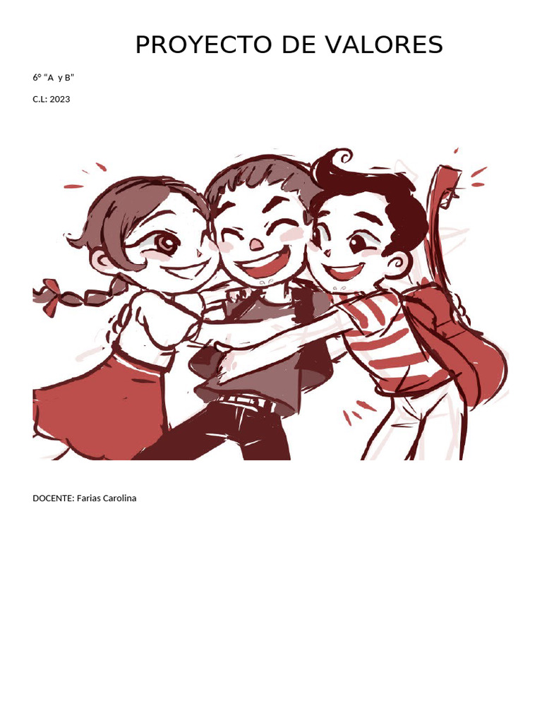 Proyecto de Valores | PDF | Aprendizaje